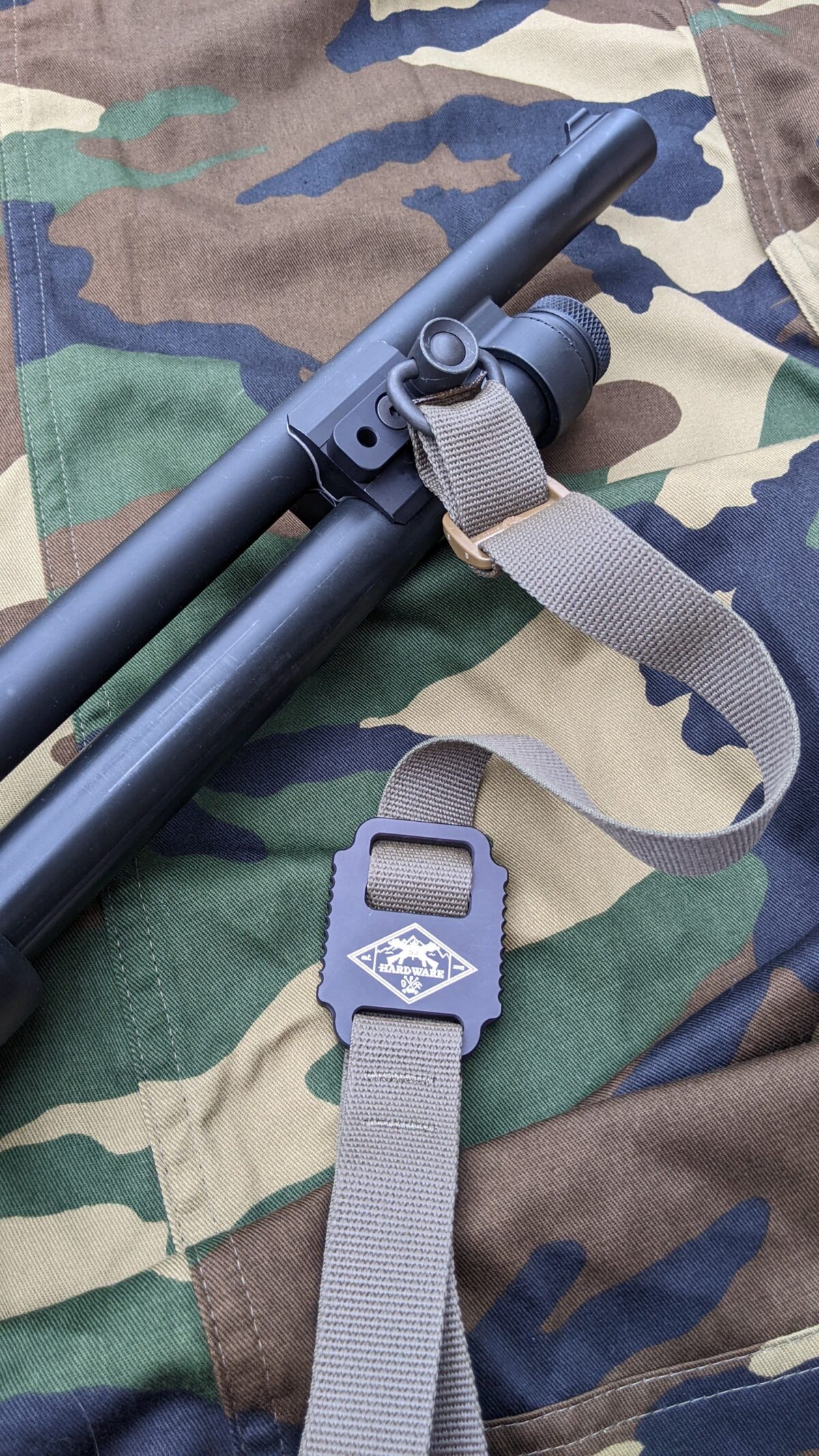 S&J Hardware Shotgun Barrel Clamp with Light Rail and QD Mount ...